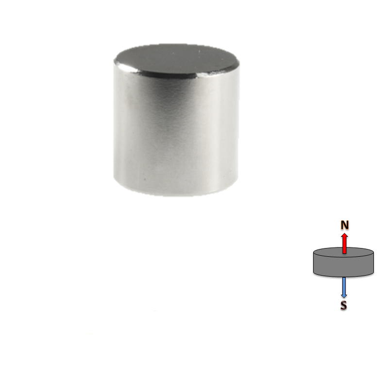 Strong Neodymium Cylinder Magnet 15mm x 25mm N45 | AMF Magnets New ...