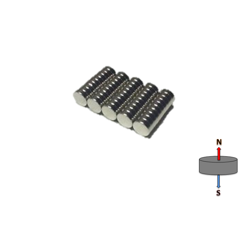 Neodymium Disc Magnet 9mm x 2mm N48 Black Nickel | AMF Magnets New Zealand