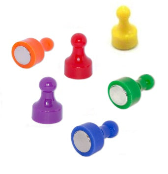 Neodymium Thumb Push Pin Magnet | Rainbow Colour | 12pk – AMF Magnets ...