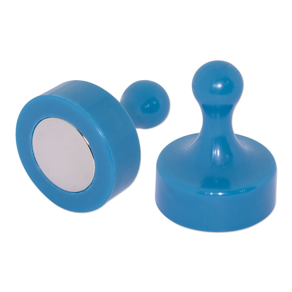 Blue Pin Whiteboard Magnets - 29mm diameter x 38mm | 4 PACK – AMF ...