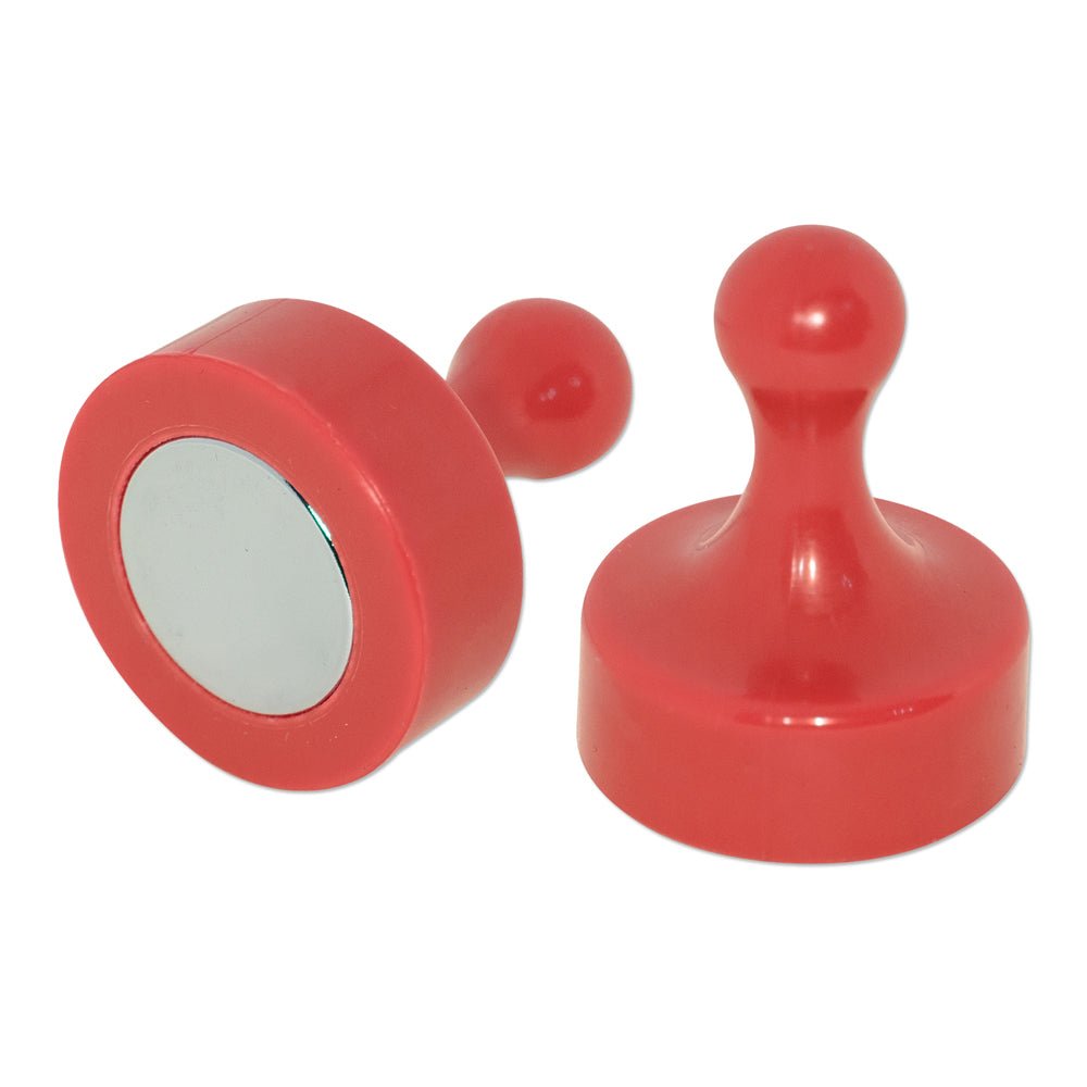 Red Pin Whiteboard Magnets - 29mm diameter x 38mm | 4 PACK – AMF ...